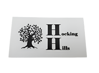 Black and White Hocking Hills Bumper Sticker – The Hocking Hills Store