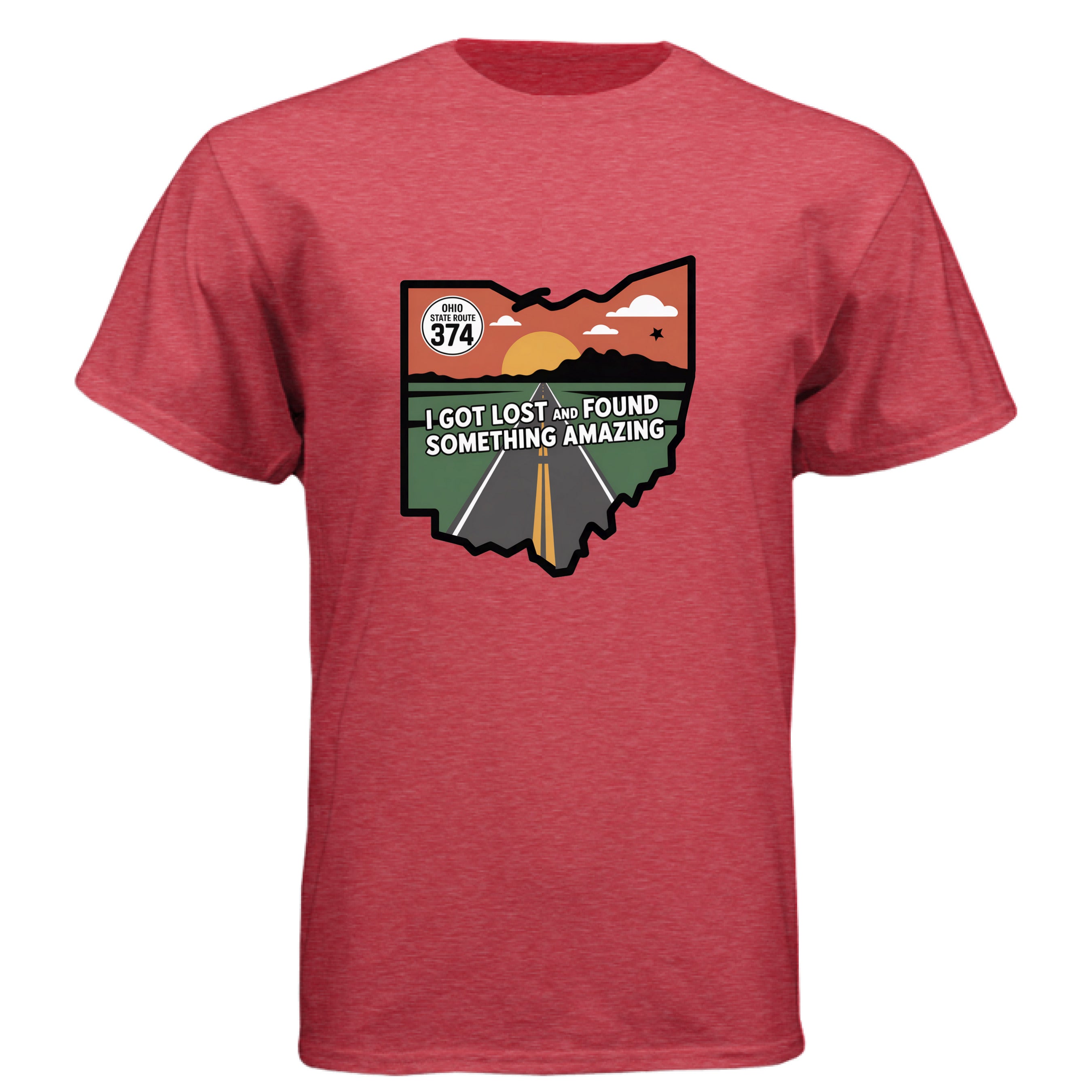 Ohio State Route 374 T-Shirt – The Hocking Hills Store